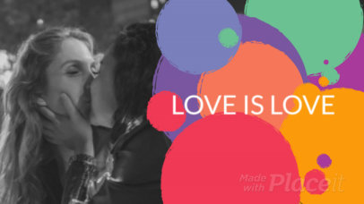 Placeit - Facebook Cover Video Template for an LGBT-Ally Page