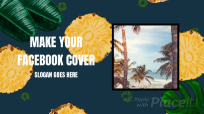 Placeit - Summer-Themed Facebook Cover Video Maker with Pineapple ...