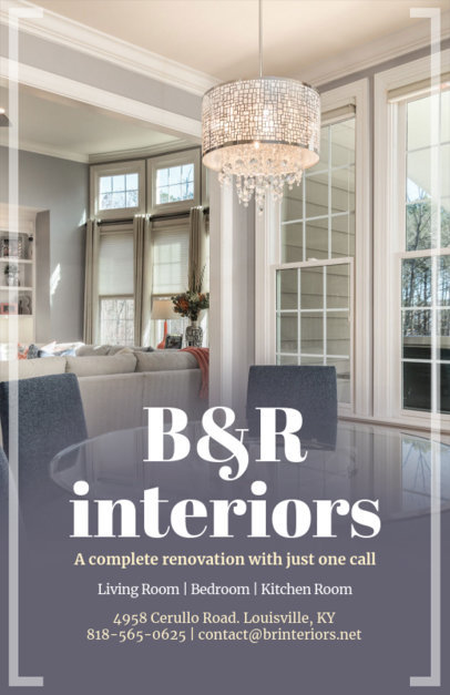 Placeit - Flyer Maker for Home Design Interior with Home Images