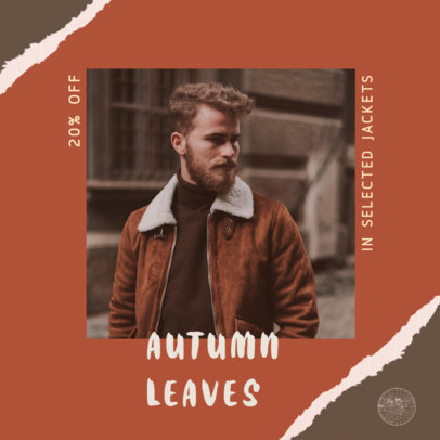 Placeit - Instagram Post Template for an Autumn Jackets Sale