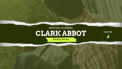 Placeit - YouTube Banner Creator with a Rupture Effect