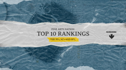 Placeit - Artsy YouTube Banner Maker with a Paper-Like Texture