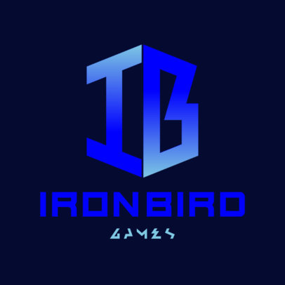 Placeit - Gaming Logo Maker Featuring a Bold Monogram