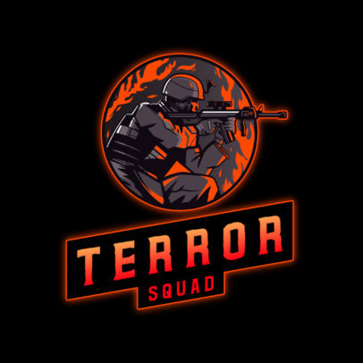 Placeit - Emblem Logo Creator for a Gaming Squad Featuring a Lethal Shooter