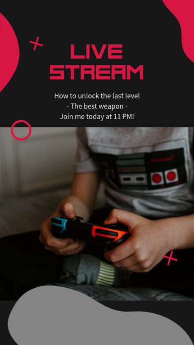Placeit - Instagram Story for a Gamer's Live Streaming Announcement