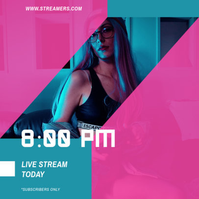 Placeit - Instagram Post Template for Gaming Streamers