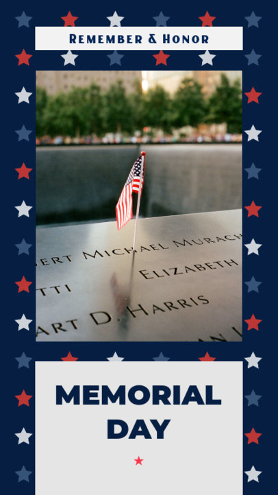 Placeit - Memorial Day Instagram Story Design Generator With a Starry ...