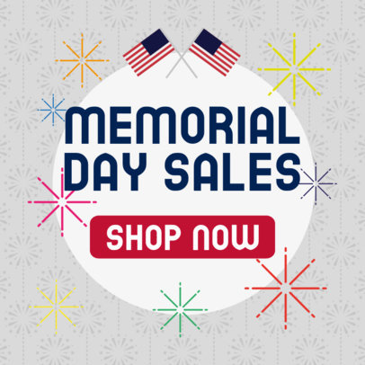 Placeit - Banner Template Featuring a Promo for Memorial Day