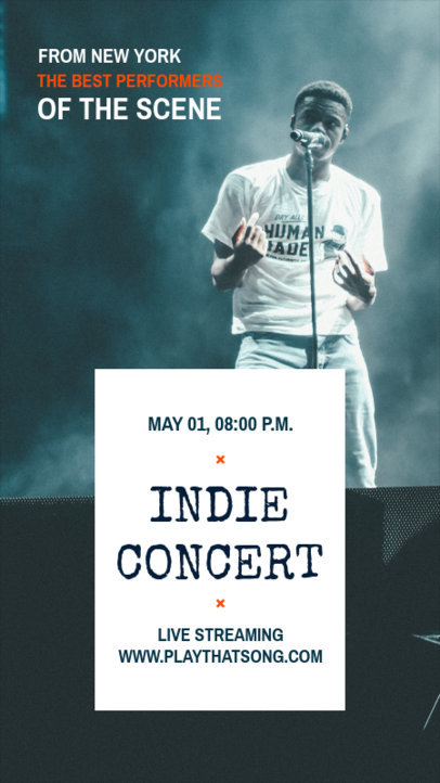 Placeit - Modern Instagram Story Maker for an Indie Concert