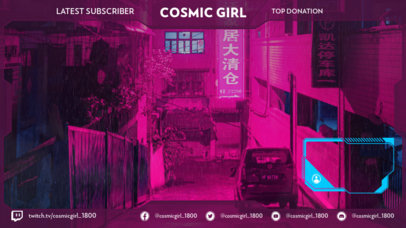 Placeit - Twitch Overlay Maker Showing The Latest Subscribers