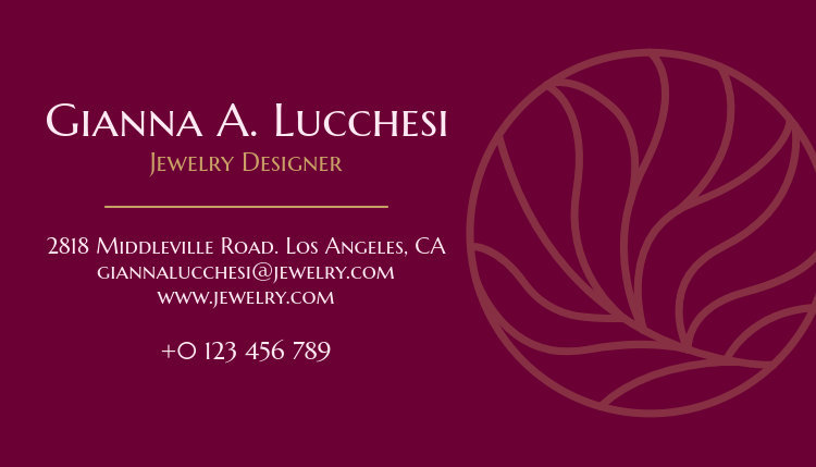Placeit - Handmade Jewelry Business Card