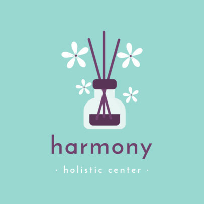Placeit - Logo Creator for a Holistic Center with Aroma Diffuser Sticks