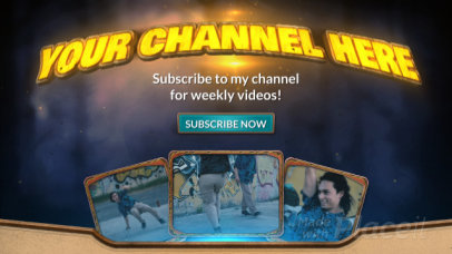 Placeit - Animated YouTube End Card with a Fun Design