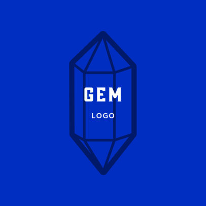Placeit - Abstract Logo Maker Featuring a Minimalist Gem Icon