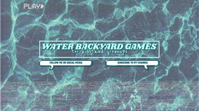 Placeit - YouTube Banner Template with a Pool Water Texture