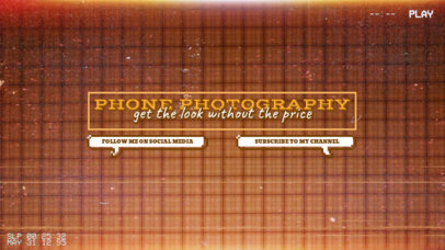 Placeit - Retro YouTube Banner Maker for Mobile Photography Tips