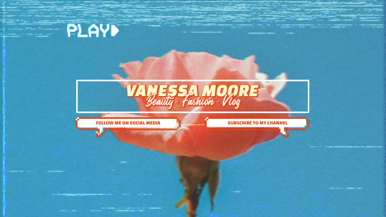 Placeit - YouTube Banner Design Template Featuring a Vintage VHS Look