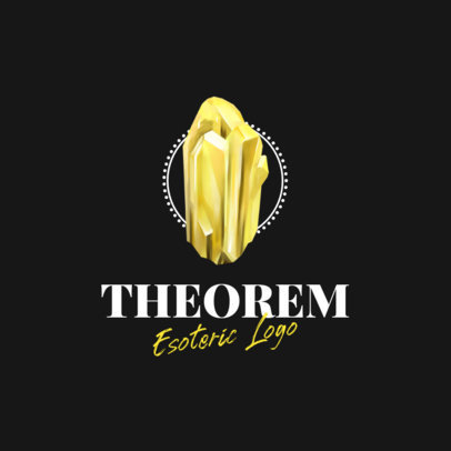 Placeit - Esoteric Logo Creator Featuring a Precious Gem Graphic