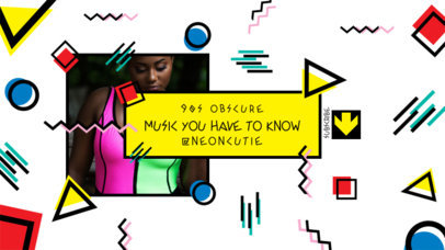 Placeit - YouTube Banner Generator Featuring Geometric Shapes for a ...