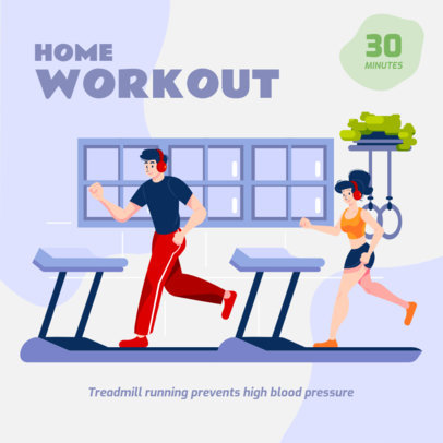 Placeit - Instagram Post Template with an Illustration of People ...