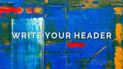 Placeit - Intro Maker with Animated Text Featuring a Background Painting