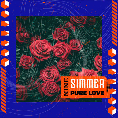 Placeit - Indie Album Cover Creator Featuring Abstract Lines