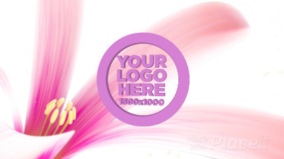 Placeit - Intro Maker with a 3D Flower Bloom Animation