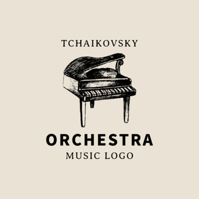 Placeit - Logo Template Featuring Different Musical Instrument Graphics