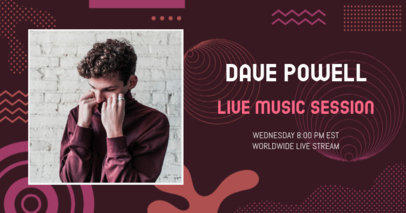 Placeit - Facebook Post Generator for a Live Music Session