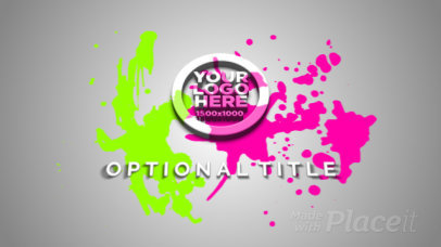 Placeit - Fun Intro Maker with a Paint Splatter Animation