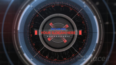 Placeit - Futuristic Intro Maker with a Logo Reveal Animation