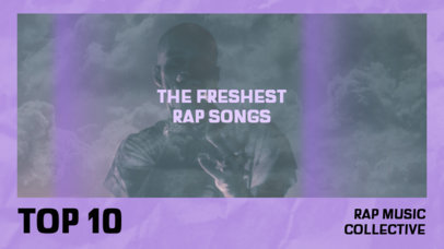 Placeit - YouTube Thumbnail Template for Rap Music Channels Featuring a ...