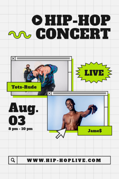 Placeit - Poster Design Maker for a Hip-Hop Concert