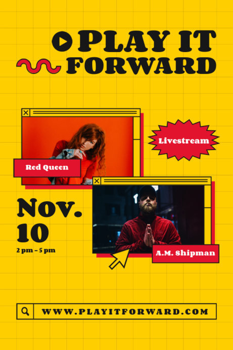 Placeit - Retro-Themed Poster Design for a Music Show Livestream