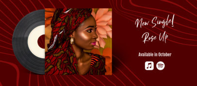 Placeit - Facebook Cover Template for a New Single Release