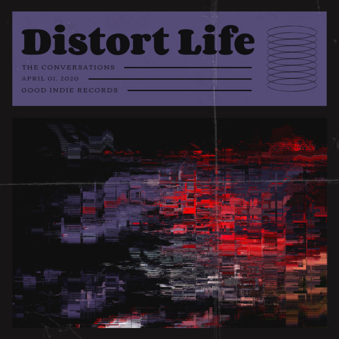 Placeit - R&B Album Cover Design Template with Glitch Texture