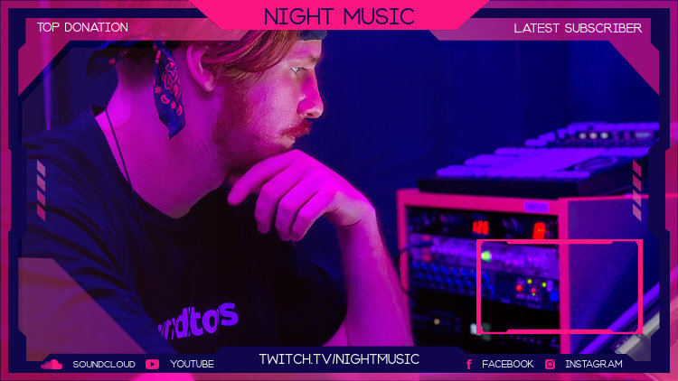 Placeit - Twitch Overlay Maker for a Music Video Reaction with a Webcam ...