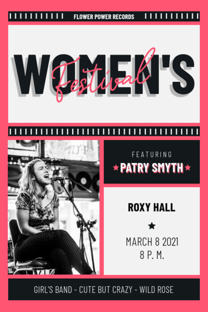 Placeit - Poster Design Maker for a Women's Music Festival