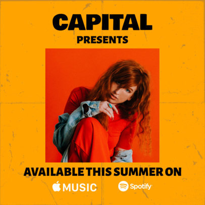 Placeit - Simple Instagram Post Design Template for a Music Release ...
