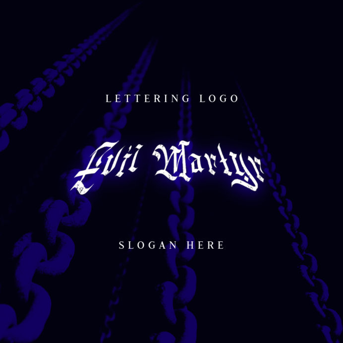 Placeit - Intense Logo Maker with a Background with Chains