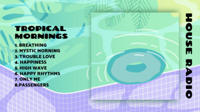Placeit - YouTube Thumbnail Template for a Tropical-EDM Playlist