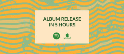 Placeit - Facebook Cover Generator for an Album's Release Countdown