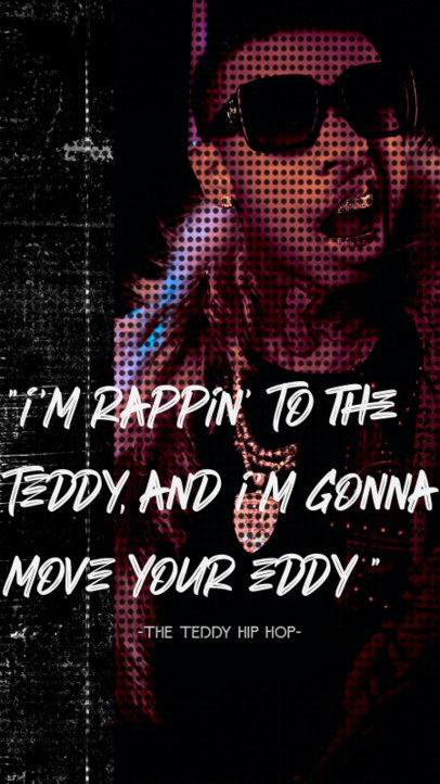 Placeit - Instagram Story Generator with a Hip Hop Song Quote