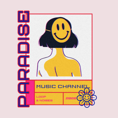 Placeit - Logo Maker for a Music Channel Featuring a Woman with an ...