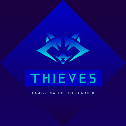 Placeit - Gaming Logo Templates Featuring Gradient-Colored Mascot Graphics
