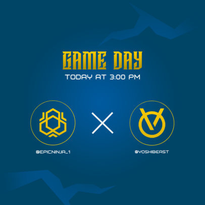 Placeit - Instagram Post Maker for a Game Day Announcement