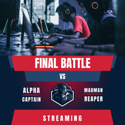 Placeit - Gaming Match-Themed Instagram Post Creator