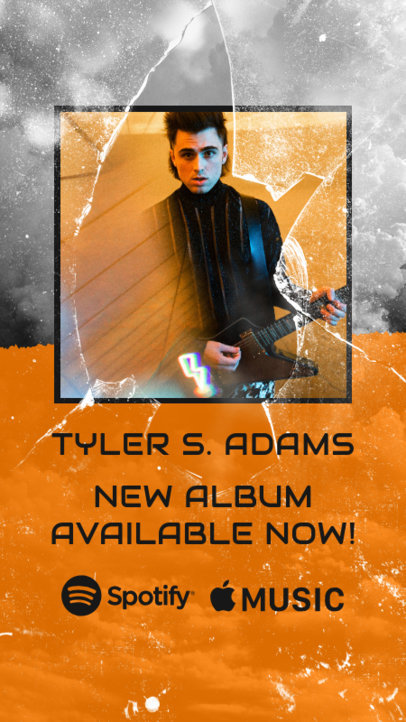 Placeit - Instagram Story Generator for a Musician's New Album Promotion