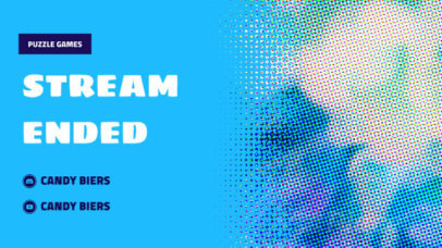 Placeit - Twitch Stream Ended Screen Video Template with a Halftone ...