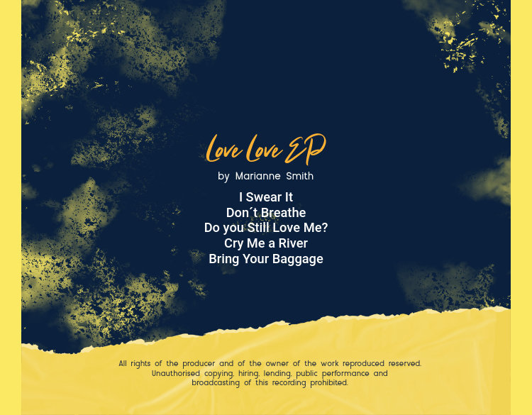 Placeit - Back Album Cover Design Template Featuring a Ripped Texture